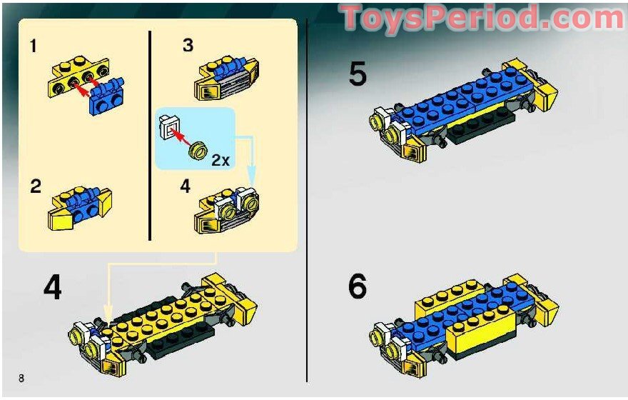 LEGO 8124 Ice Rally Instructions and Parts List