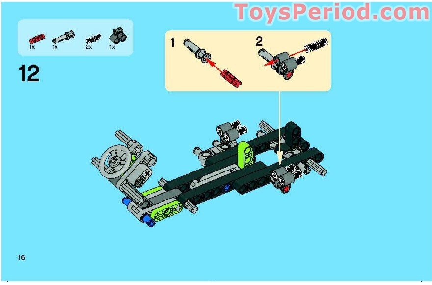 LEGO 8256 Super Kart Instructions and Parts List
