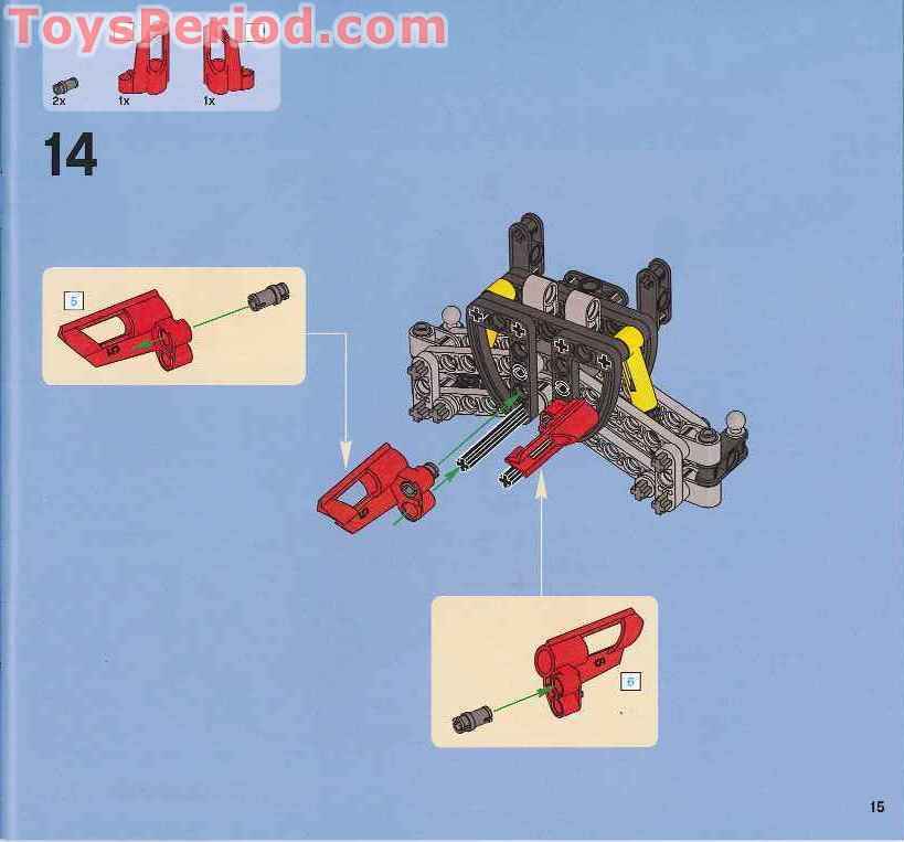LEGO 8272 Snowmobile Instructions and Parts List