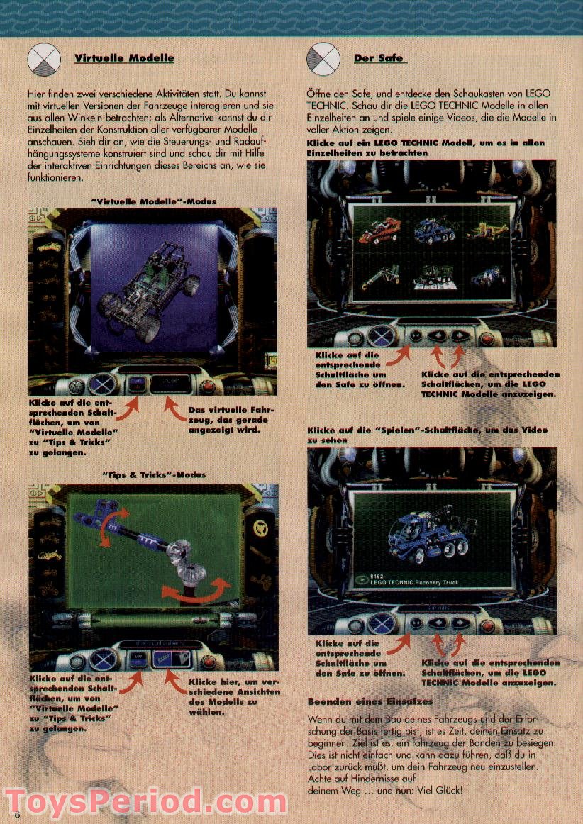 LEGO 8428 Turbo Command Instructions and Parts List