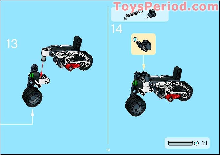 LEGO 8433 Cool Movers Instructions and Parts List