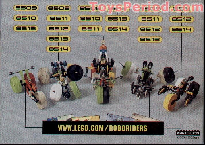 LEGO 8511 Frost Instructions and Parts List