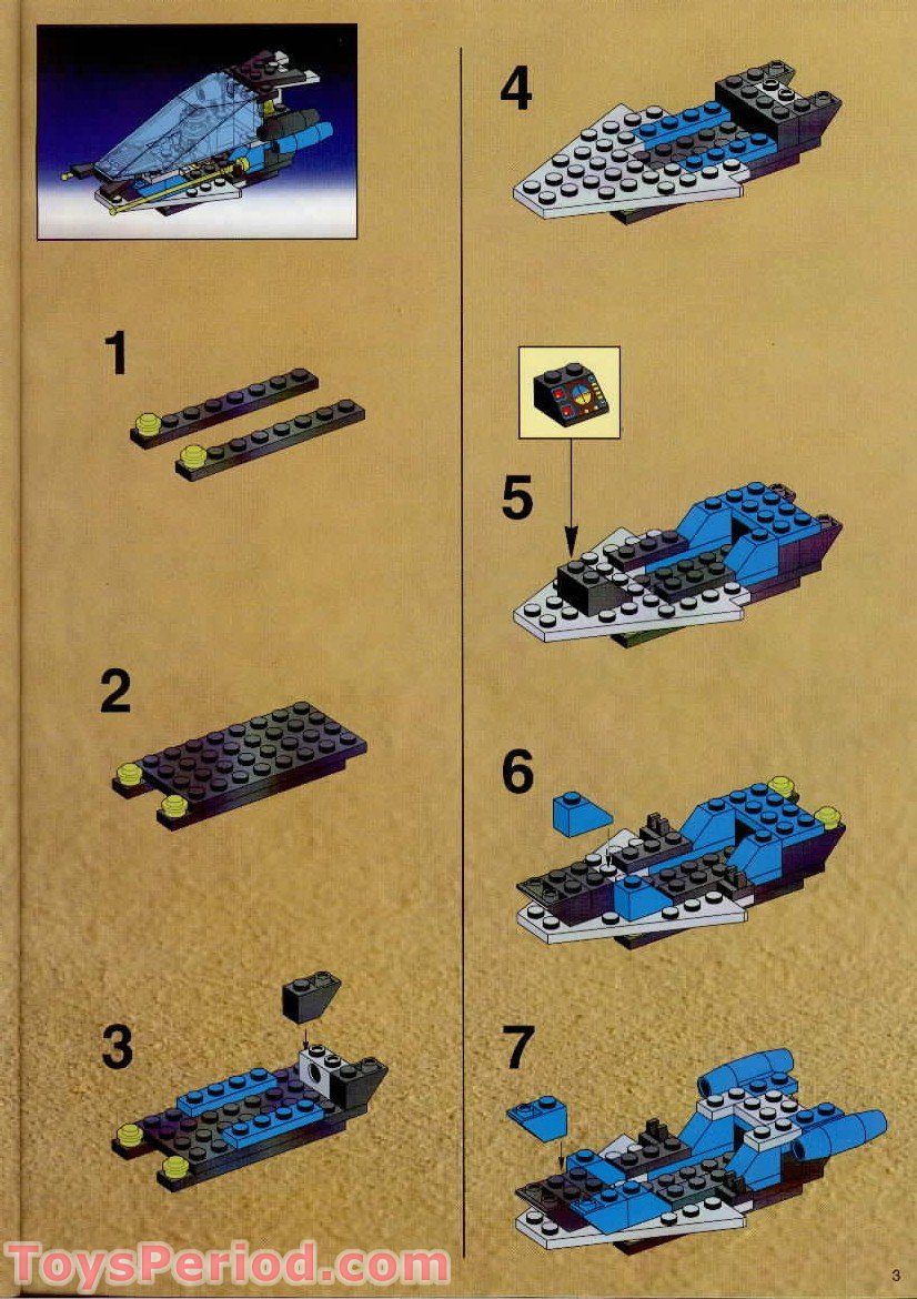 LEGO 1789 Star Hawk II Instructions and Parts List