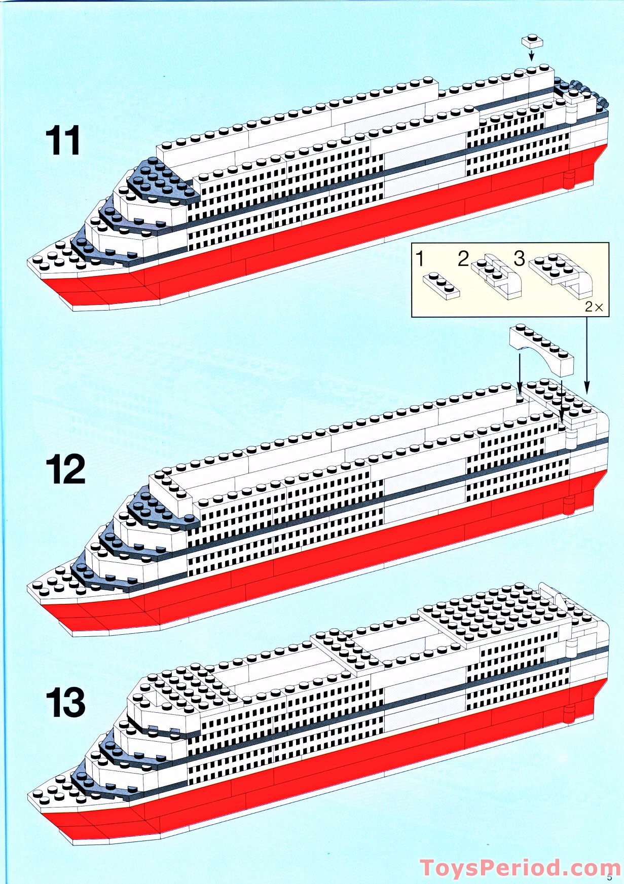 LEGO 1924-2 Viking Line Ferry Instructions and Parts List