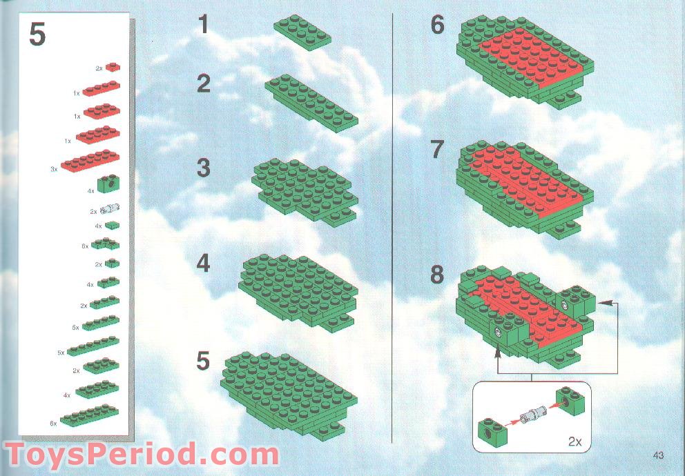 LEGO 3724 LEGO Dragon Instructions and Parts List