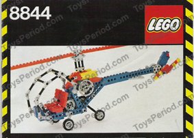 LEGO 8844 Helicopter Instructions and Parts List