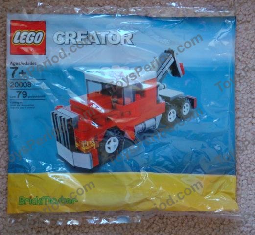LEGO 20008 Tow Truck Set Parts List
