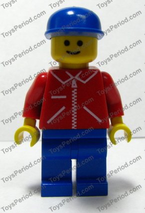 LEGO Sets with Minifigure jred024 Jacket Red with Zipper - Red Arms ...