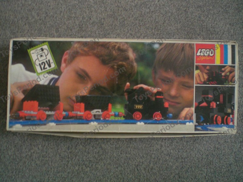LEGO 722-2 12v Electric Train with 2 Wagons Instructions and Parts List