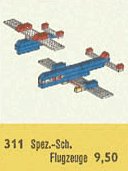 LEGO 311-4 Airplanes Instructions and Parts List
