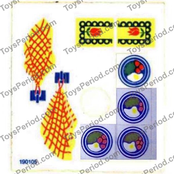 LEGO Sets with Part 269stk01 Sticker Sheet for Set 269 - (190105)