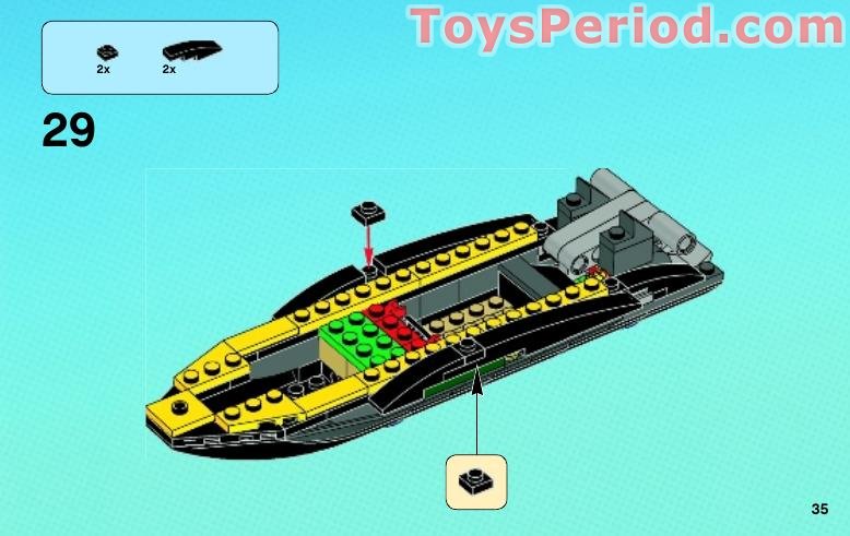 LEGO 76006 Iron Man: Extremis Sea Port Battle Instructions and Parts List