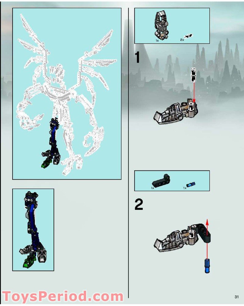 LEGO 10202-2 Ultimate Dume Instructions and Parts List