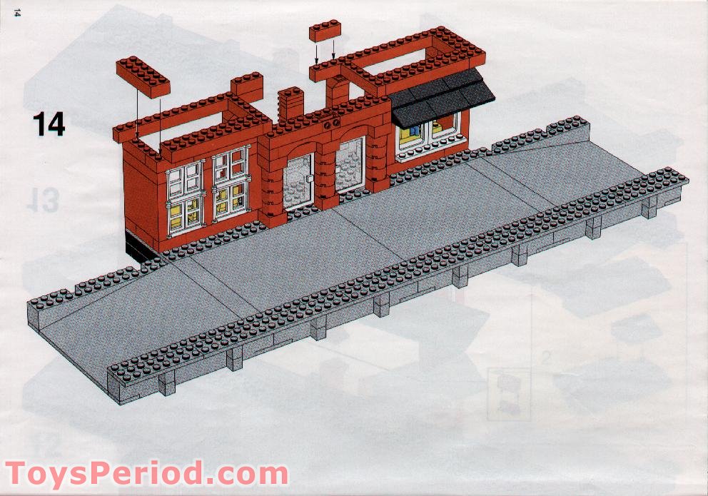 LEGO 2150 Train Station Instructions and Parts List