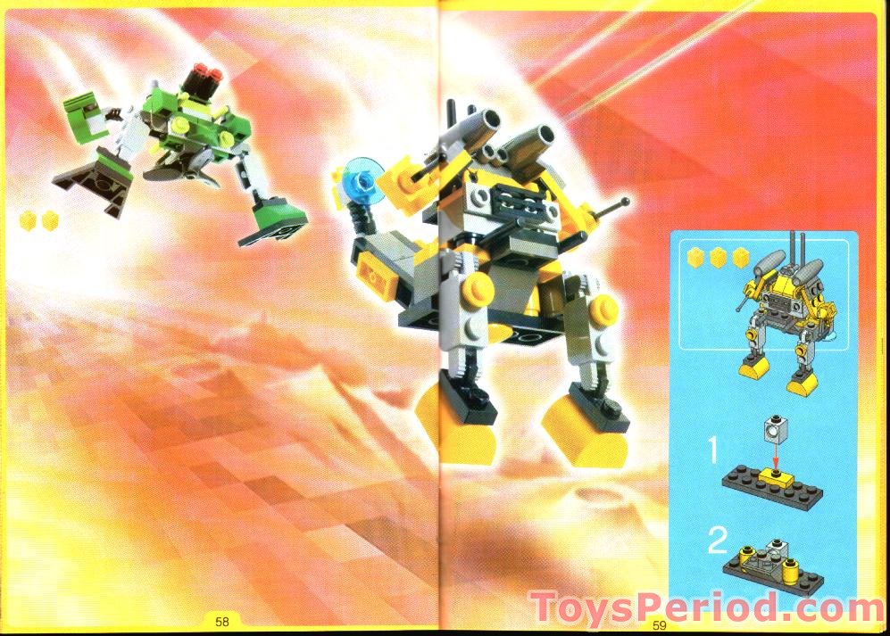 LEGO 4097 Mini Robots Instructions and Parts List