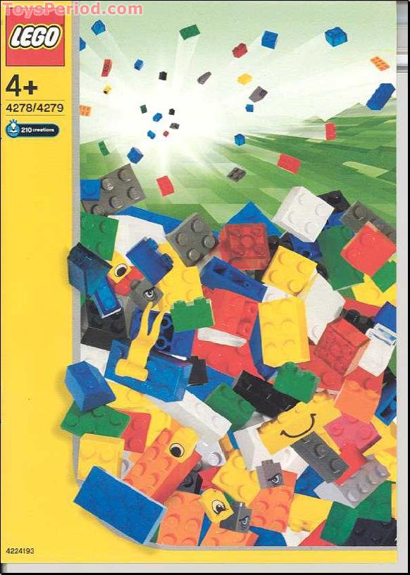 LEGO 4278 Blue Tub Instructions and Parts List