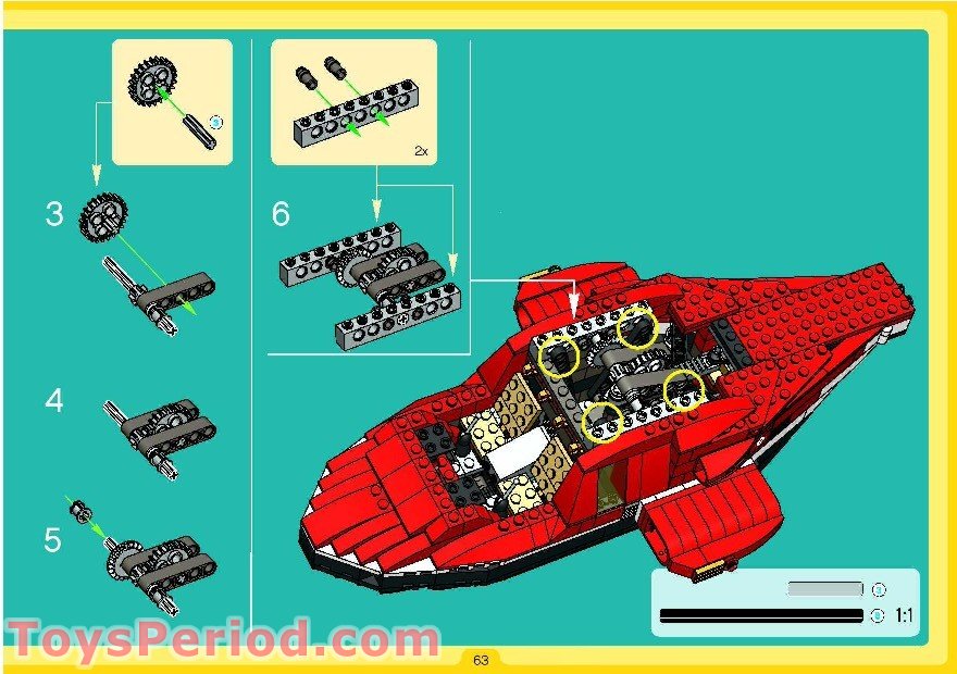 LEGO 4403 Air Blazers Instructions and Parts List