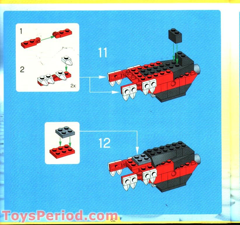 LEGO 4506 Deep Sea Predators Instructions and Parts List