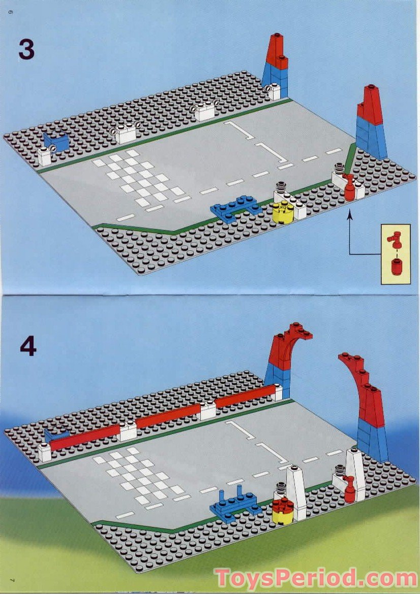 LEGO 6381 Motor Speedway Instructions and Parts List
