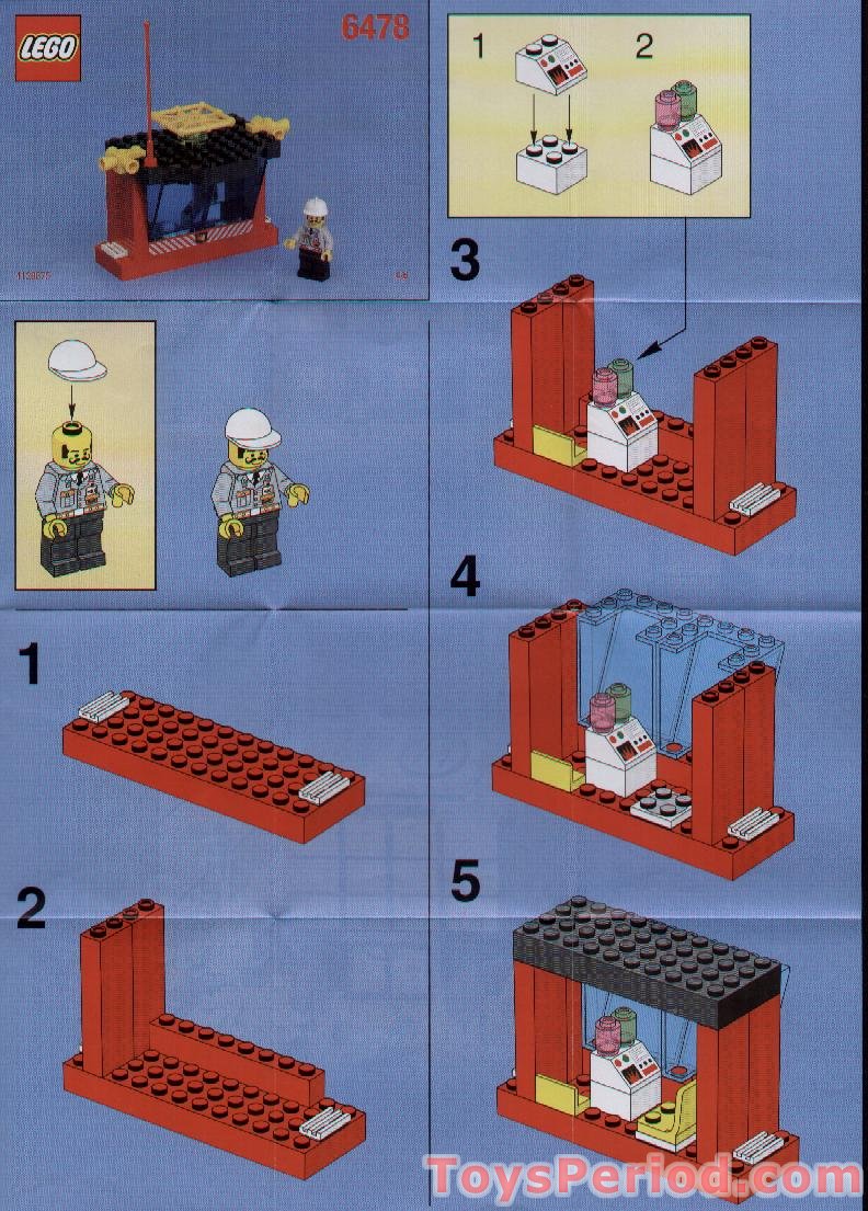 LEGO 6478 Fire Station Instructions and Parts List