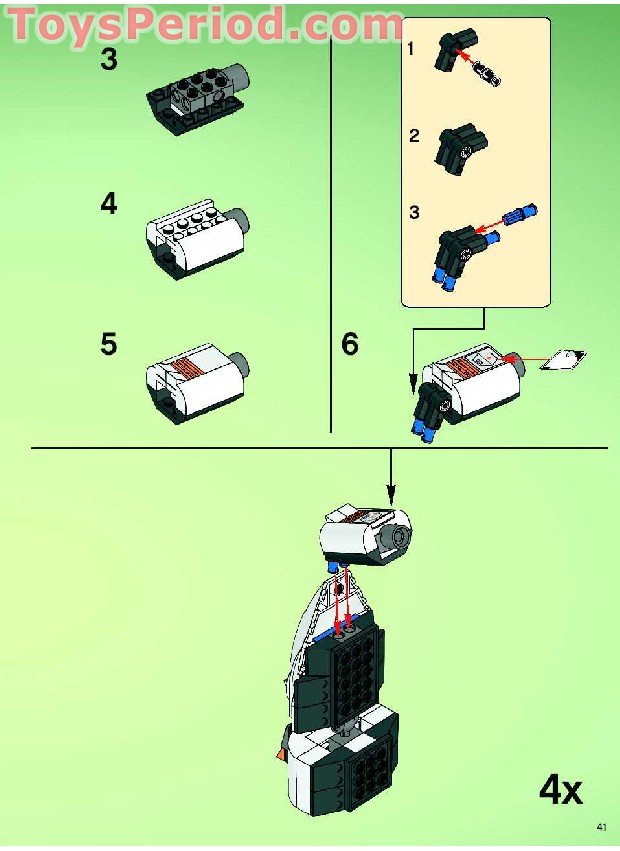 LEGO 7649 MT-201 Ultra-Drill Walker Instructions and Parts List