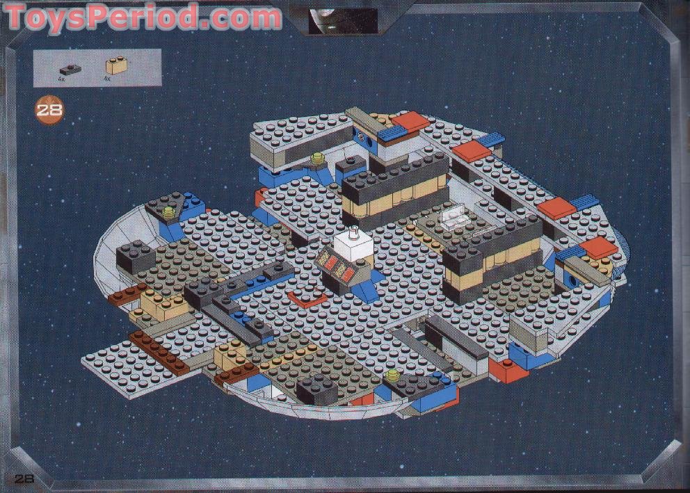 LEGO 7190 Millennium Falcon Instructions and Parts List