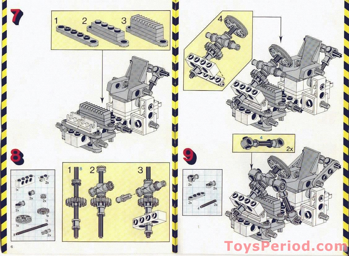 LEGO 8620 Snow Scooter Instructions and Parts List