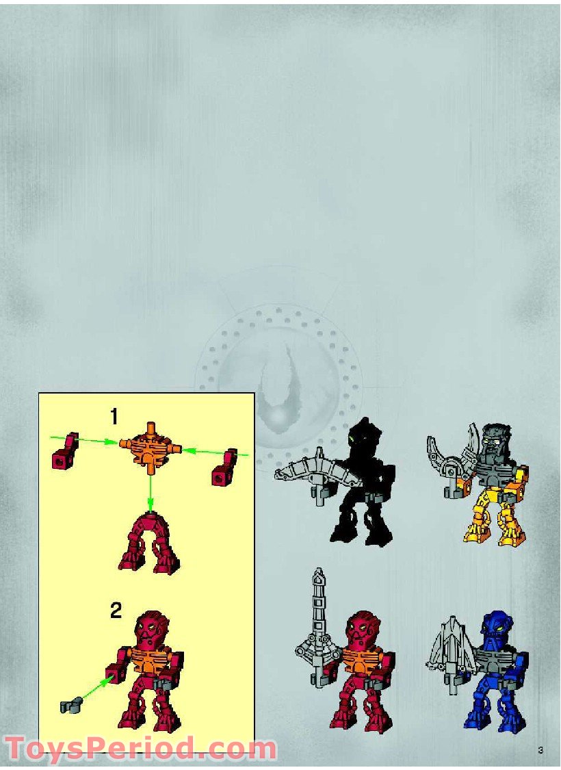 LEGO 8624 Race for the Mask of Life Instructions and Parts List