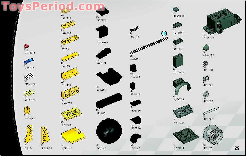 LEGO 8670 Jump Master Instructions and Parts List