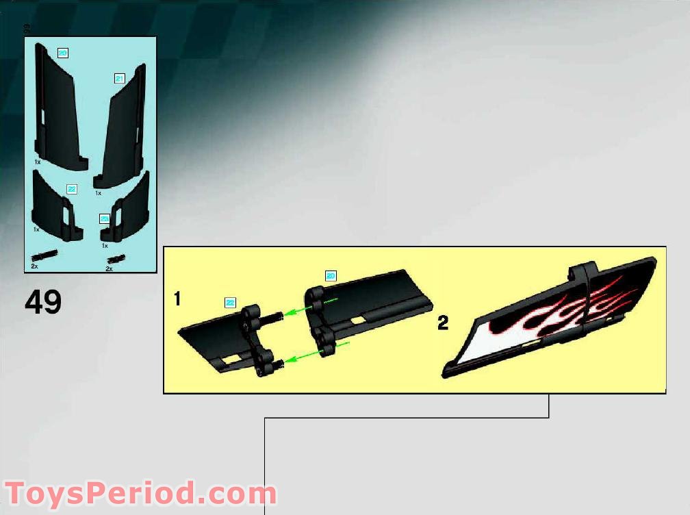 LEGO 8682 Nitro Intimidator Instructions and Parts List