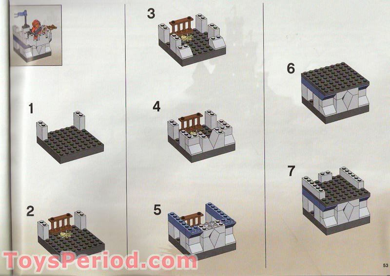 LEGO 8781 Castle of Morcia Instructions and Parts List