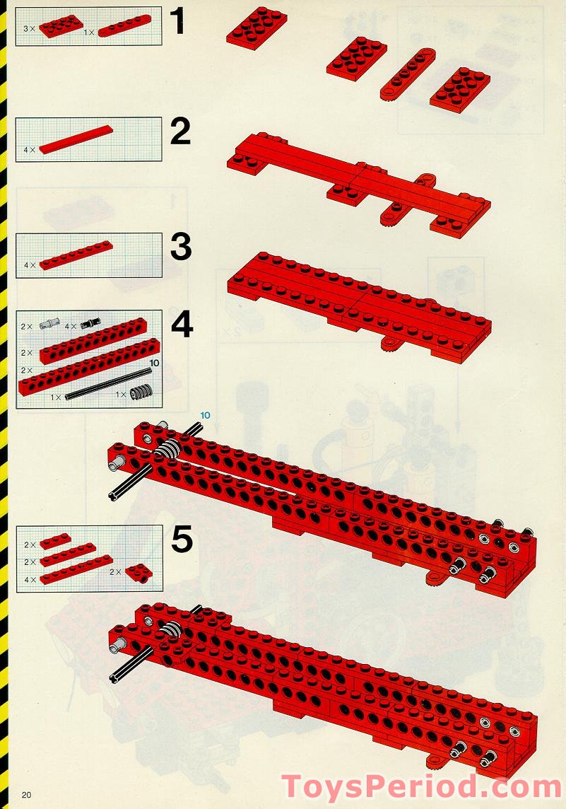 LEGO 8854 Power Crane Instructions and Parts List
