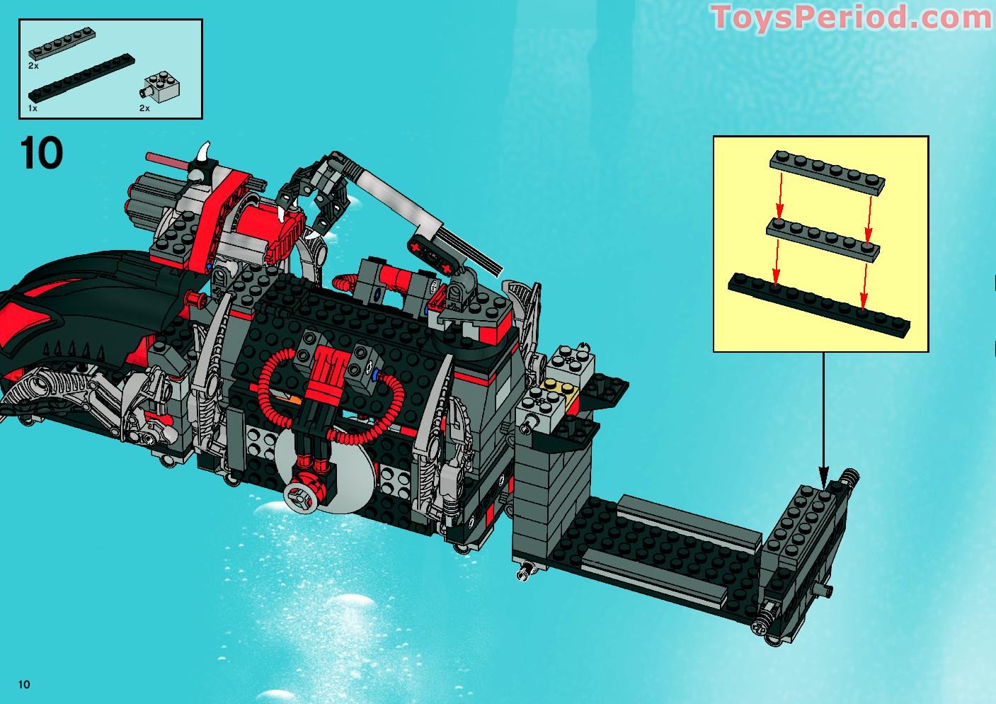 LEGO 8927 Toa Terrain Crawler Instructions and Parts List