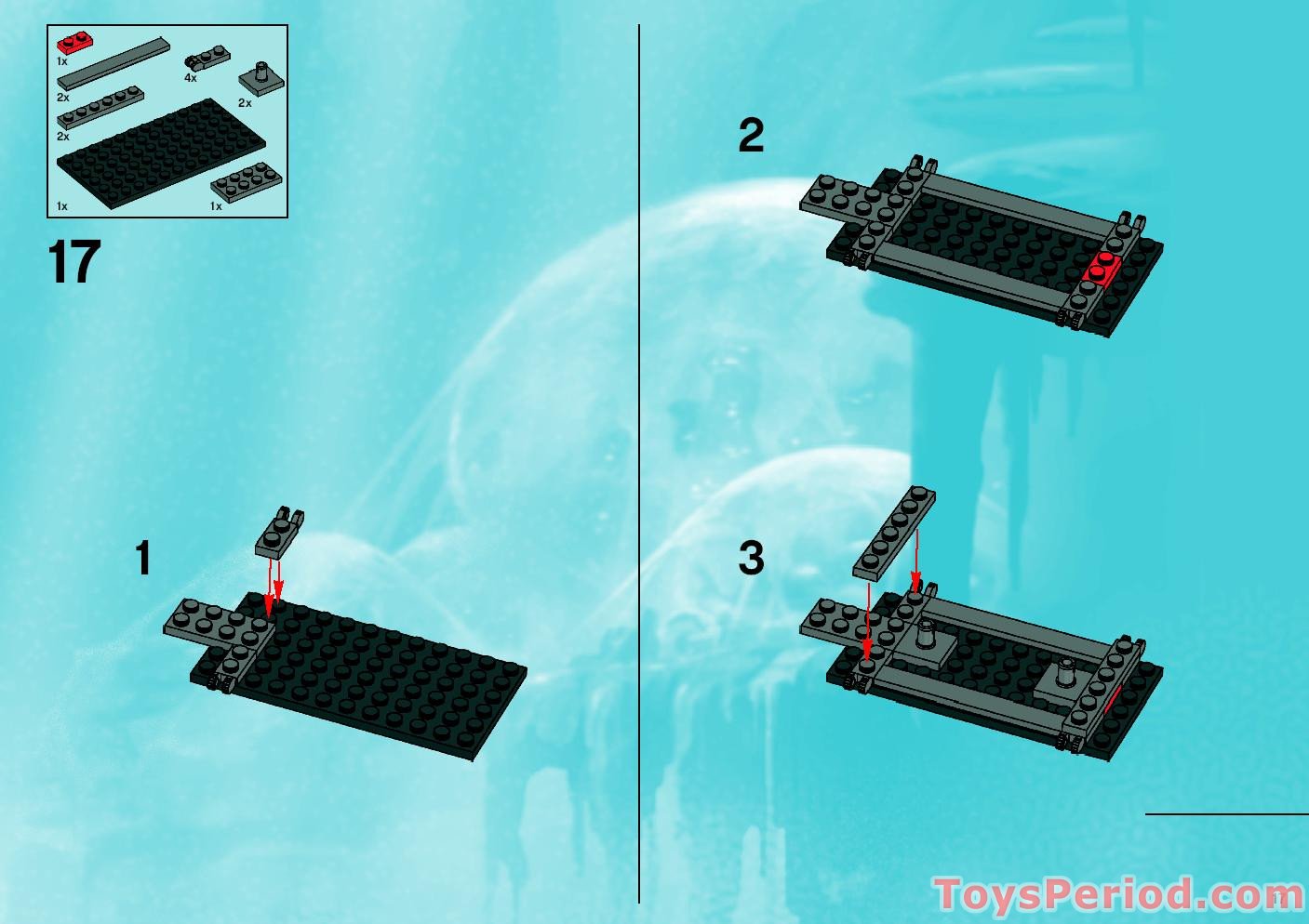 LEGO 8927 Toa Terrain Crawler Instructions and Parts List