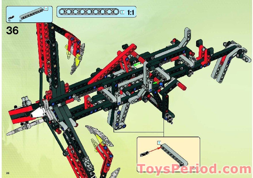 LEGO 8943 Axalara T9 Instructions and Parts List
