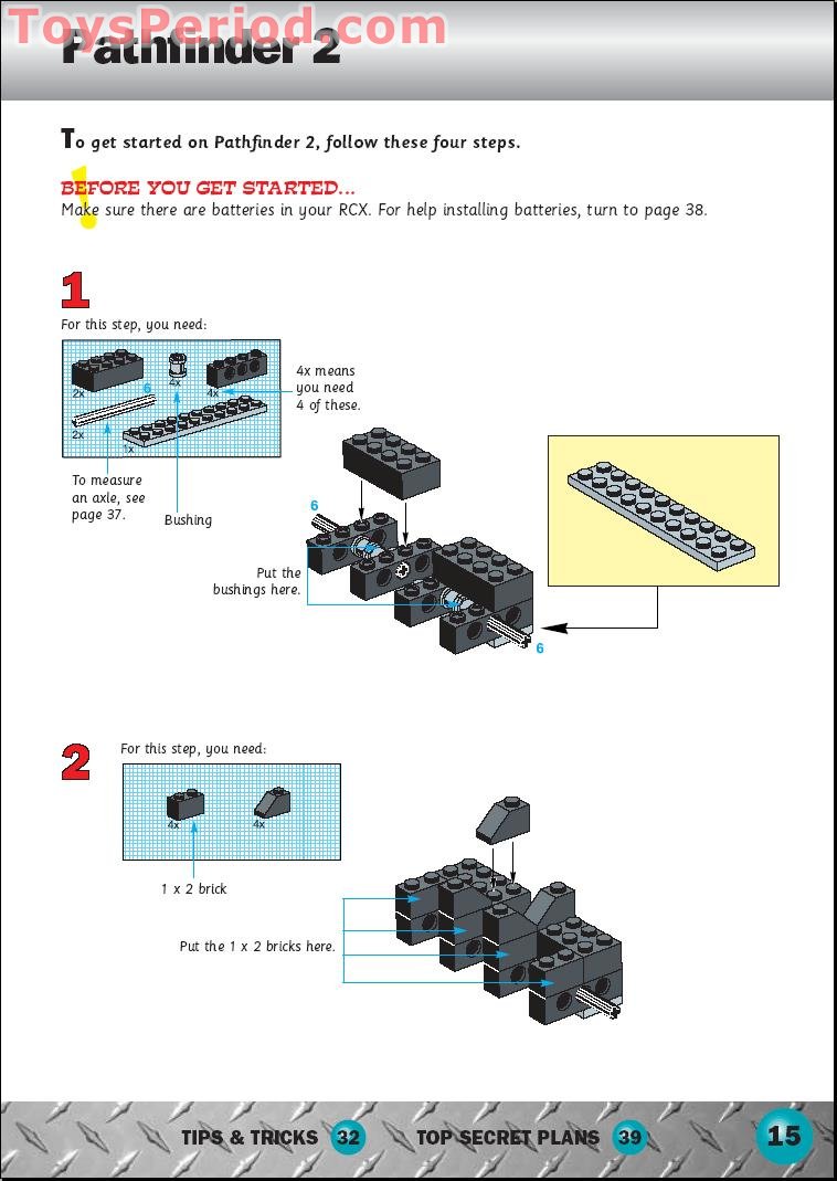 LEGO 9719 Robotics Invention System, Version 1.0 Instructions and Parts ...