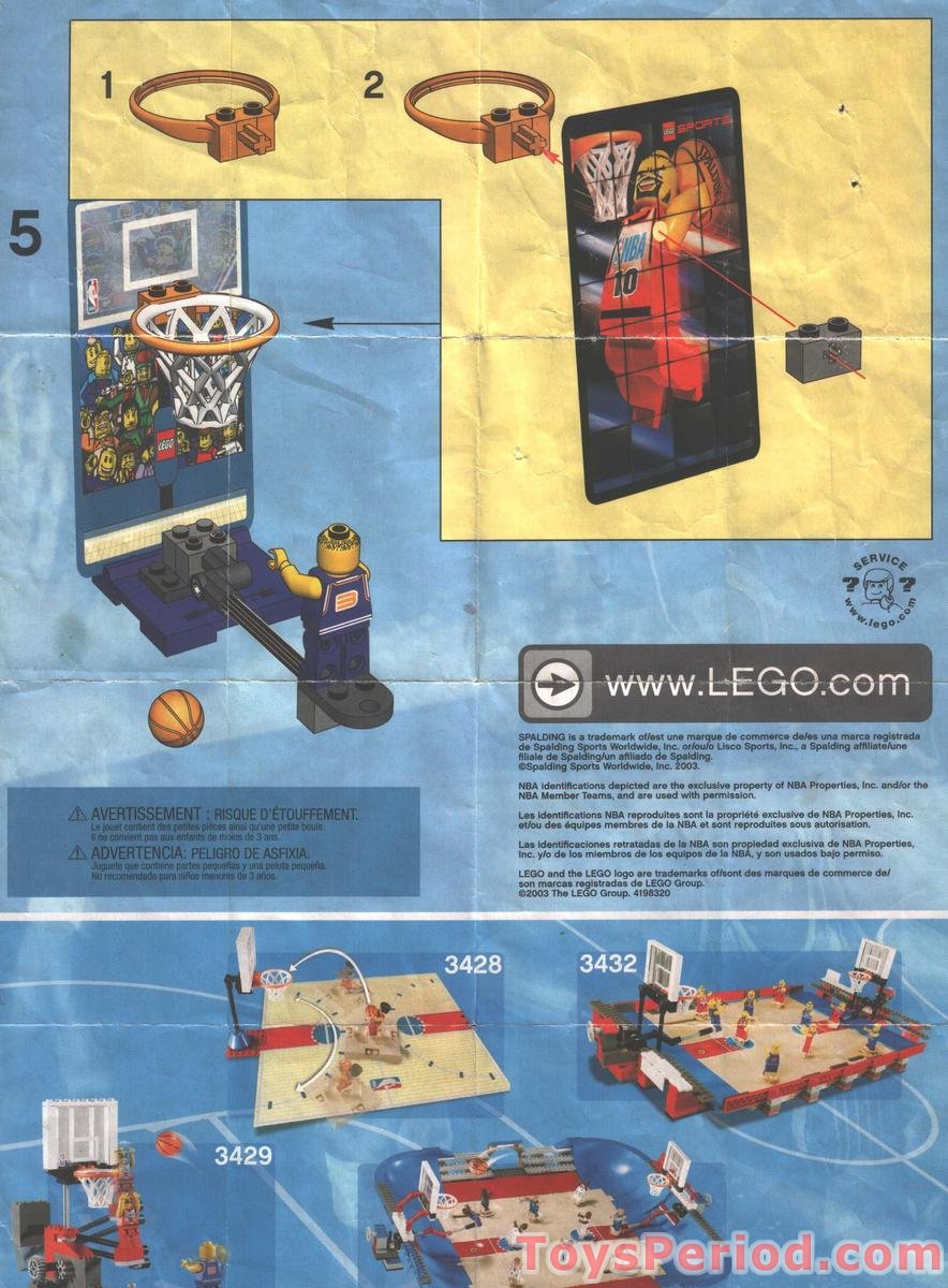 LEGO 3548-2 Slam Dunk Trainer - Kabaya Promotional Instructions and ...