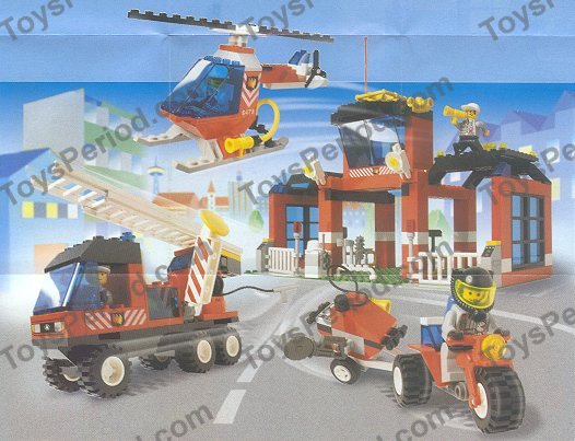 LEGO 6478 Fire Station Instructions and Parts List