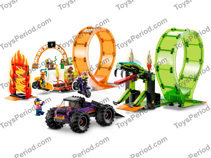 LEGO 60339 Double Loop Stunt Arena Set Parts List