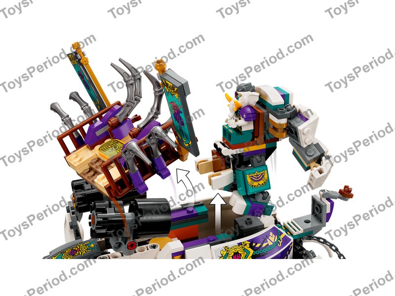 LEGO 80043 Yellow Tusk Elephant Set Parts List