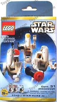 LEGO 3343 Star Wars Number 4 - Battle Droid Minifig Pack Set Parts ...