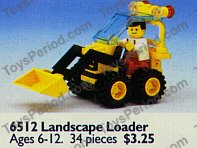 LEGO 6512 Landscape Loader Instructions and Parts List