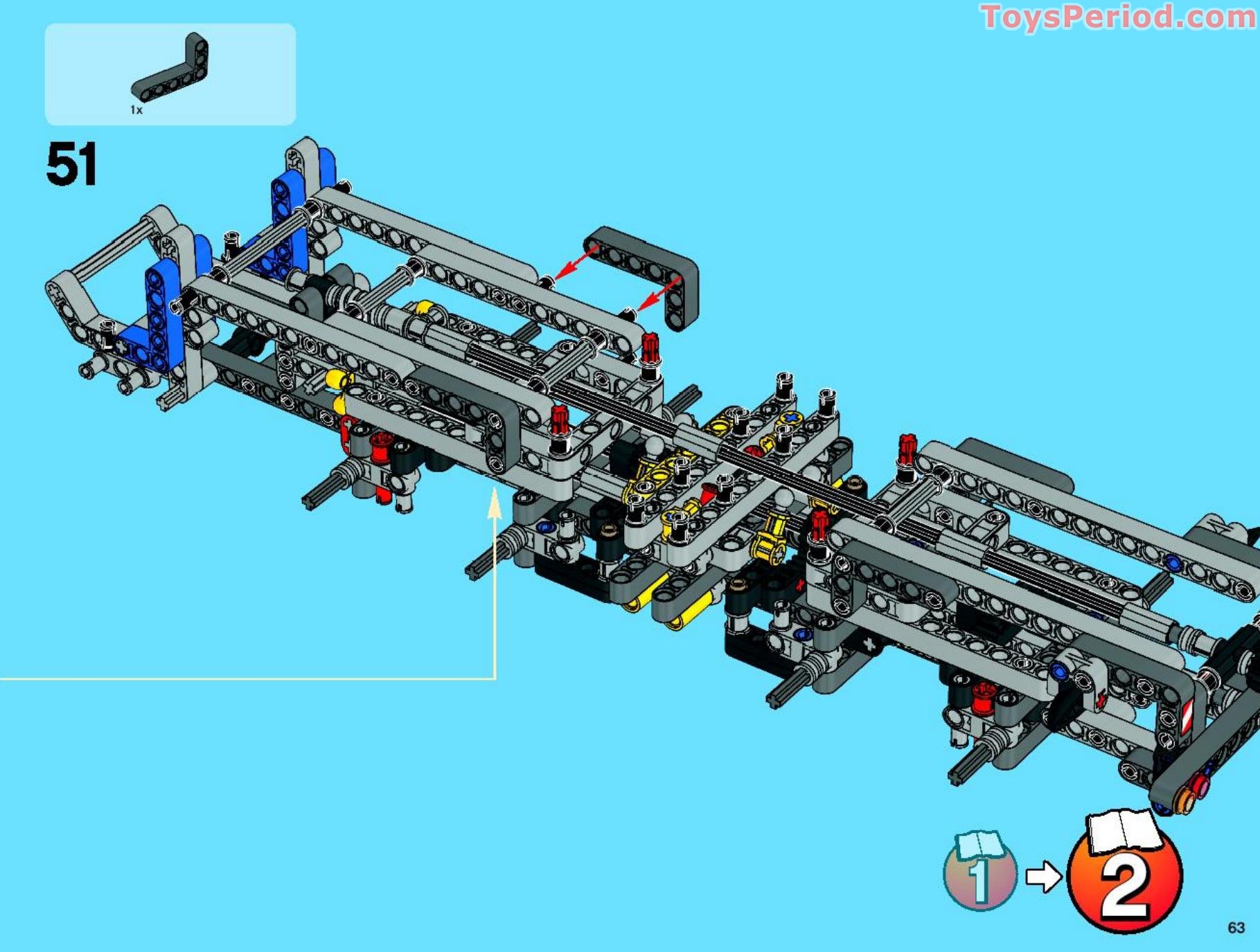 LEGO 8053 Mobile Crane Instructions and Parts List