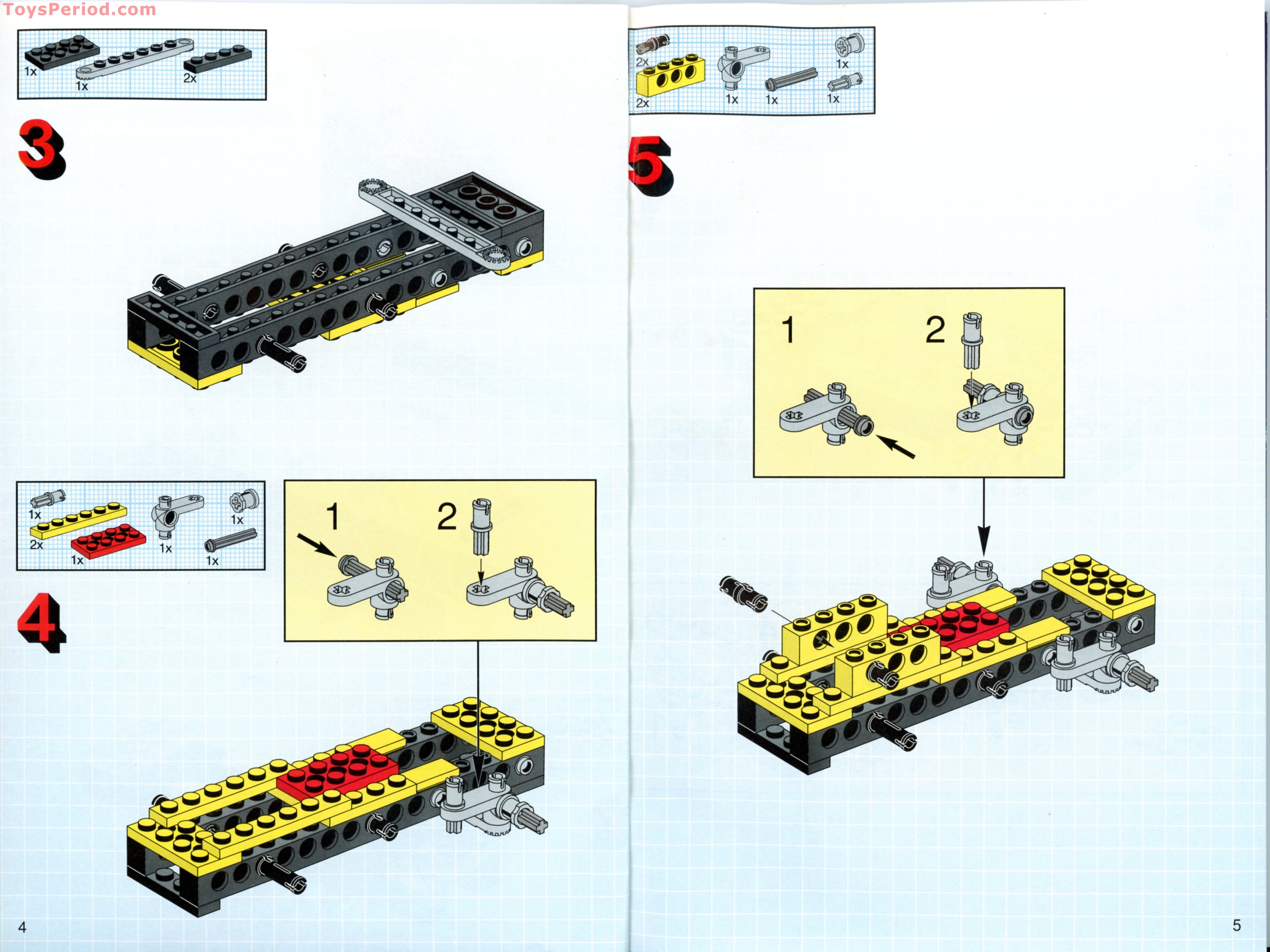 LEGO 8235 Front End Loader Instructions and Parts List