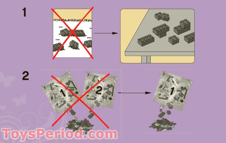 LEGO 3065 Olivia's Tree House Instructions and Parts List