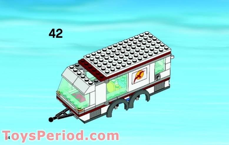 LEGO 4435 Car and Caravan Instructions and Parts List