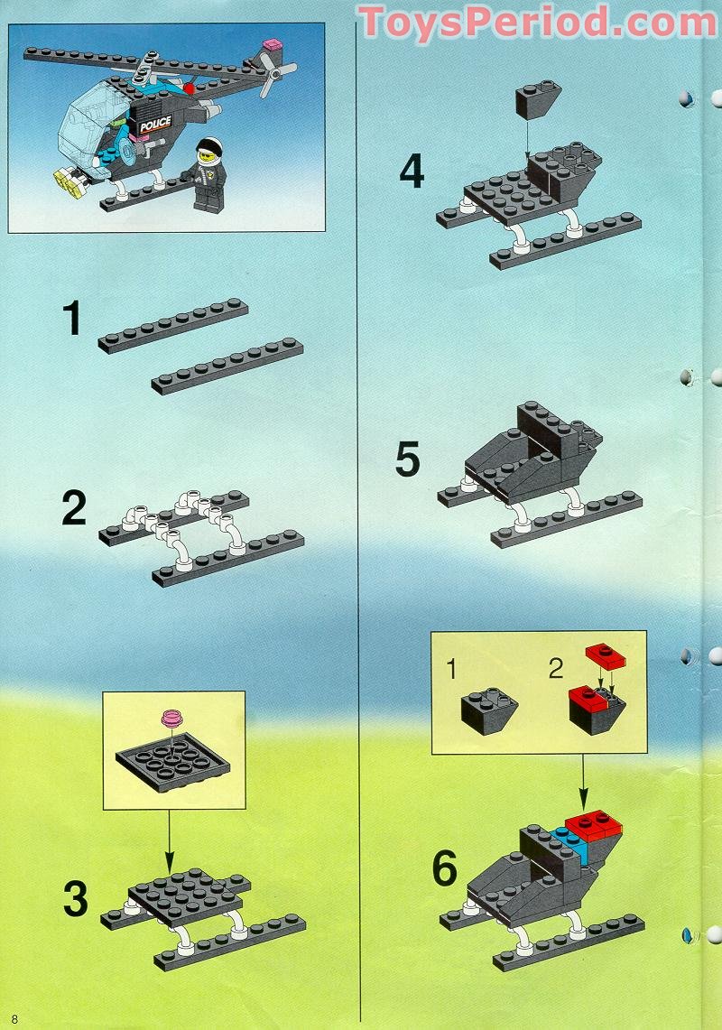 LEGO 6598 Metro PD Station Instructions and Parts List