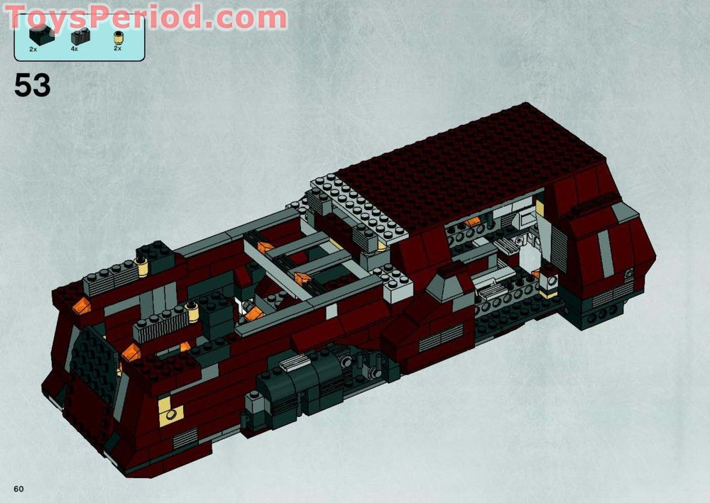 LEGO 7662 Trade Federation MTT Instructions and Parts List