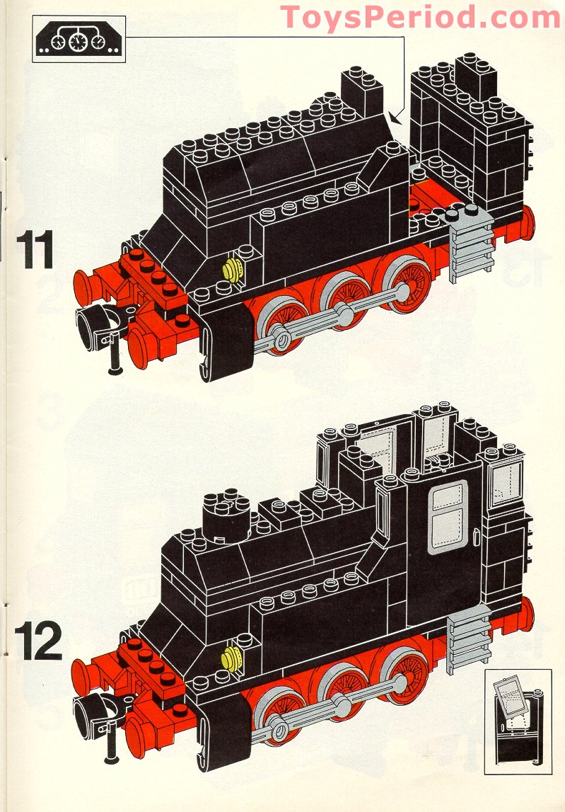 LEGO 7730 Electric Goods Train Instructions and Parts List