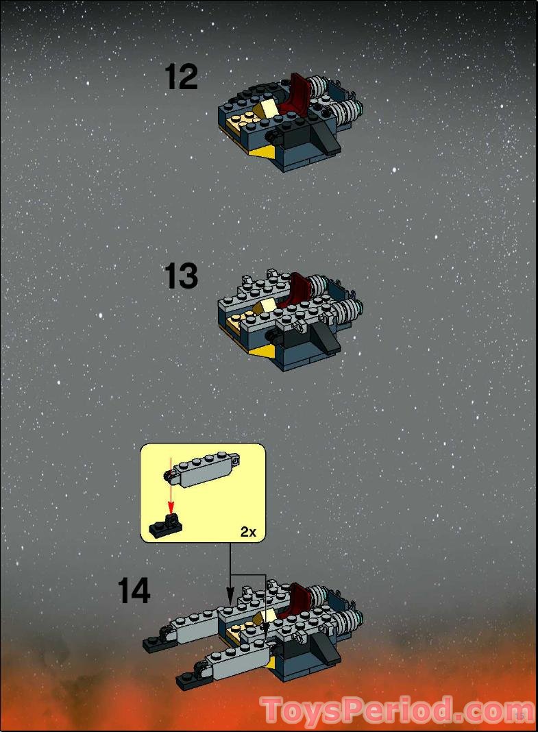 LEGO 7283 Ultimate Space Battle Instructions and Parts List